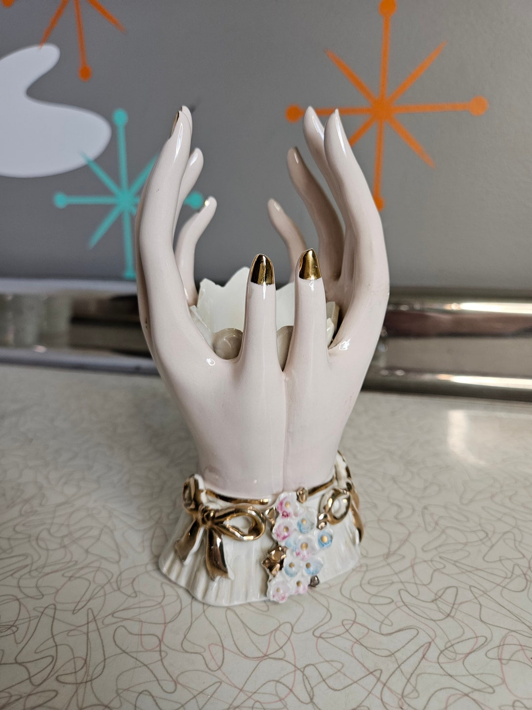 Ruben's Original Hand Vase, Mid-century Hand Vase, Vintage Bud Vase, Vintage Small Vase, Trinket ...