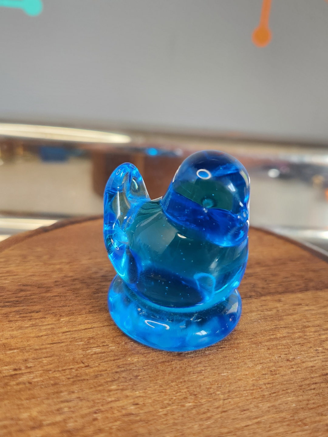 Vintage Leo Ward Bluebird of Happiness, 1990, Signed, Glass ...