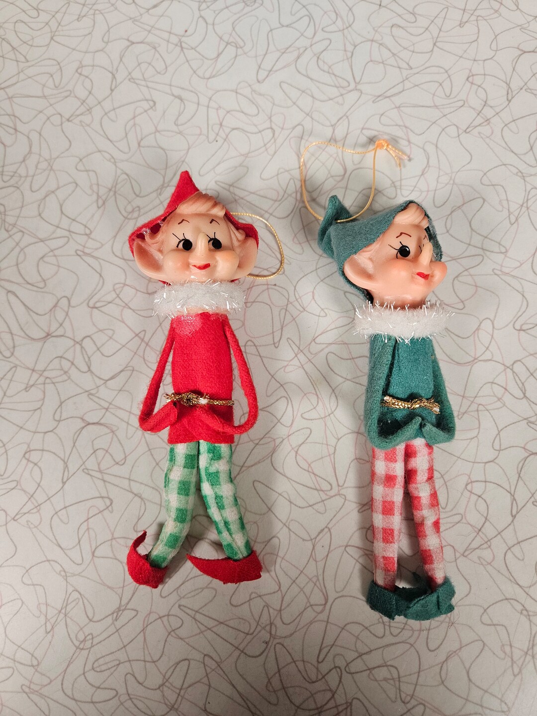 Vintage Christmas Elves, Mini, Christmas Tree Decor, 1960s - Etsy