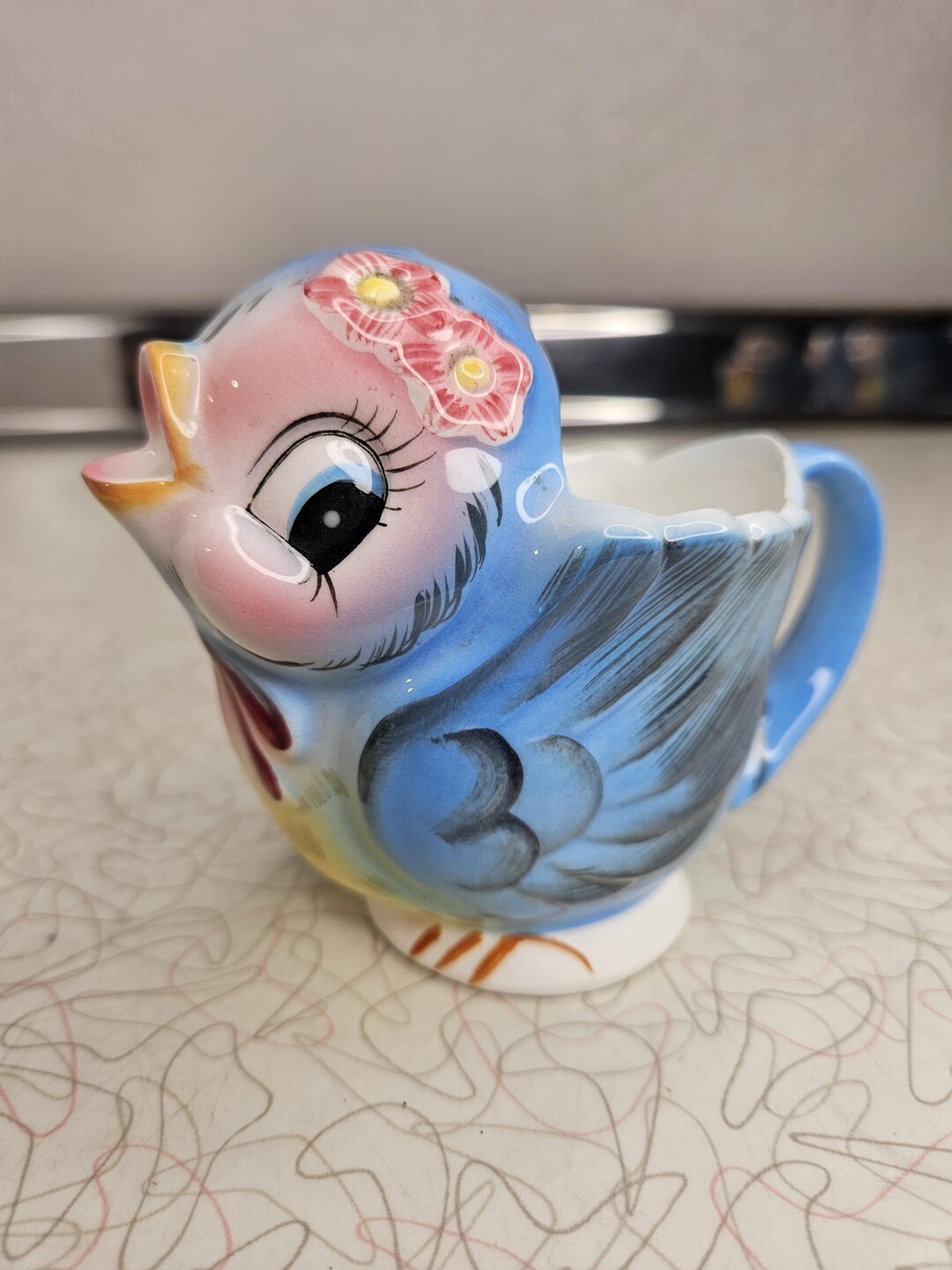 Vintage Bluebird Lefton Anthropomorphic ESD, 1950s, Bluebird Creamer ...