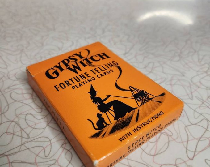 Vintage Gypsy Witch Playing Cards, NOS, Fortune Telling, Tarot Cards ...