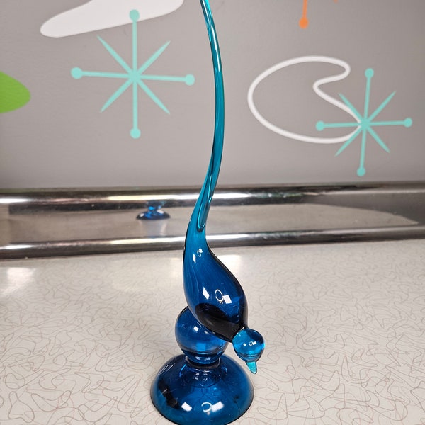 Viking Glass Long Tail Bird - Etsy