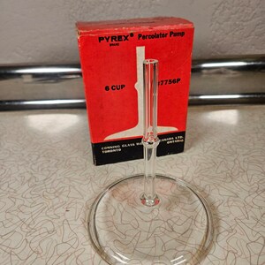Vintage NOS Replacement Pyrex Flameware 7756p 6 Cup Percolator Pump ...