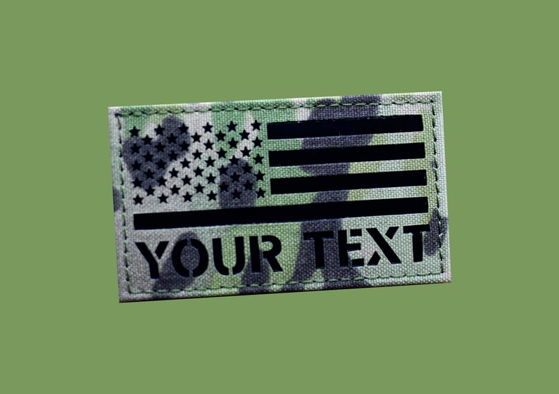 Custom Call Sign Patches Your Own Text US Flag Patch Military Patch ...