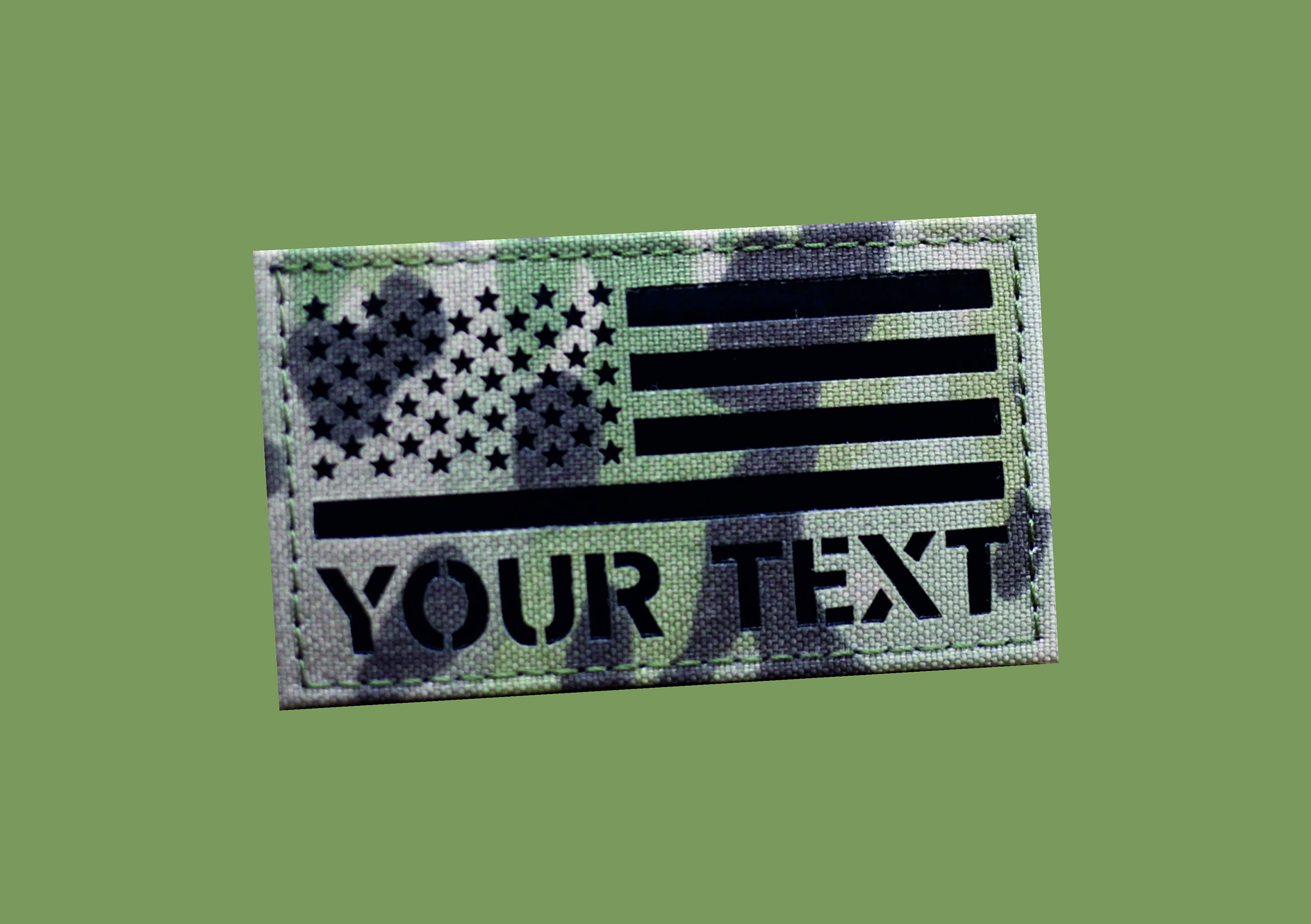 Custom Call Sign Patches Your Own Text US Flag Patch Military Patch ...