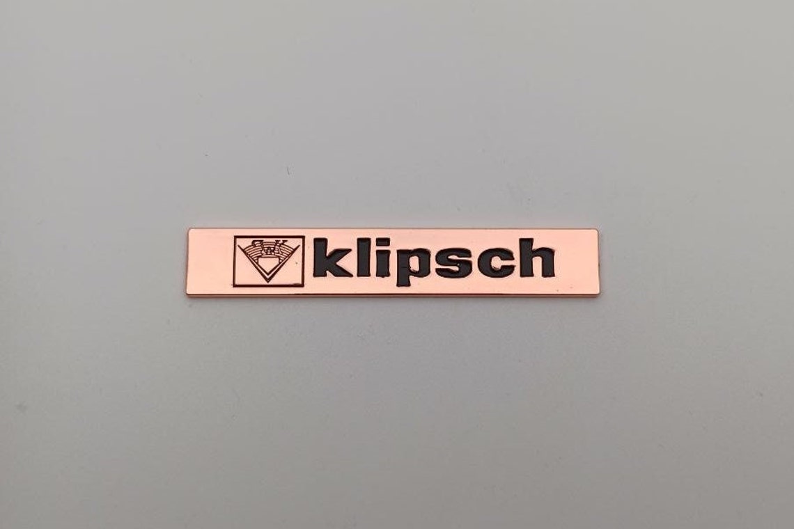 Set 2 Pcs. Klipsch Copper Metal Logo 76mm 3 - Etsy