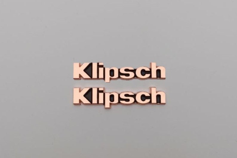 Set 2 Pcs. Klipsch Copper Metal Logo (50mm) 2" - Etsy