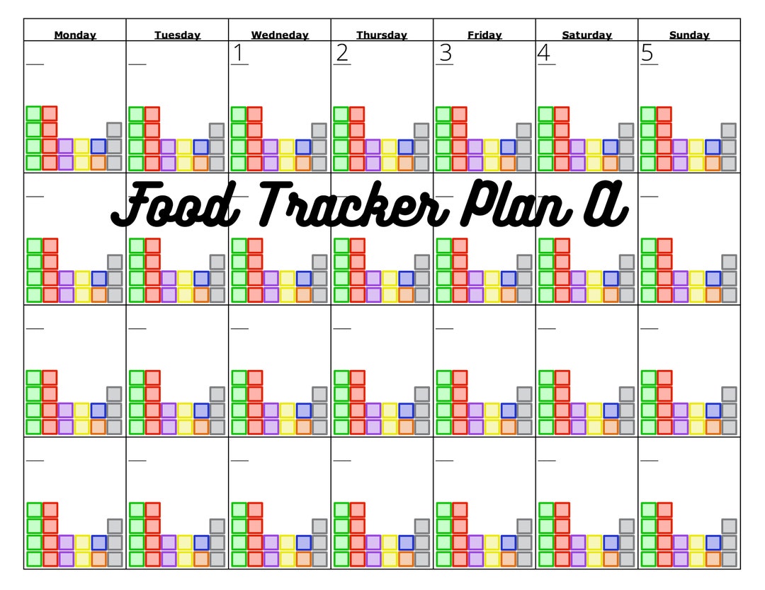 Portion Fix Food Tracker - Etsy