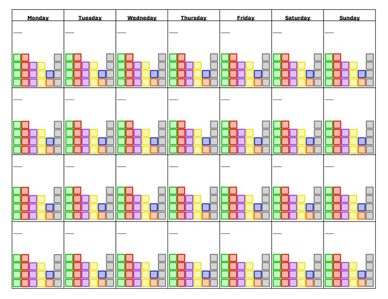 Portion Fix Food Tracker - Etsy