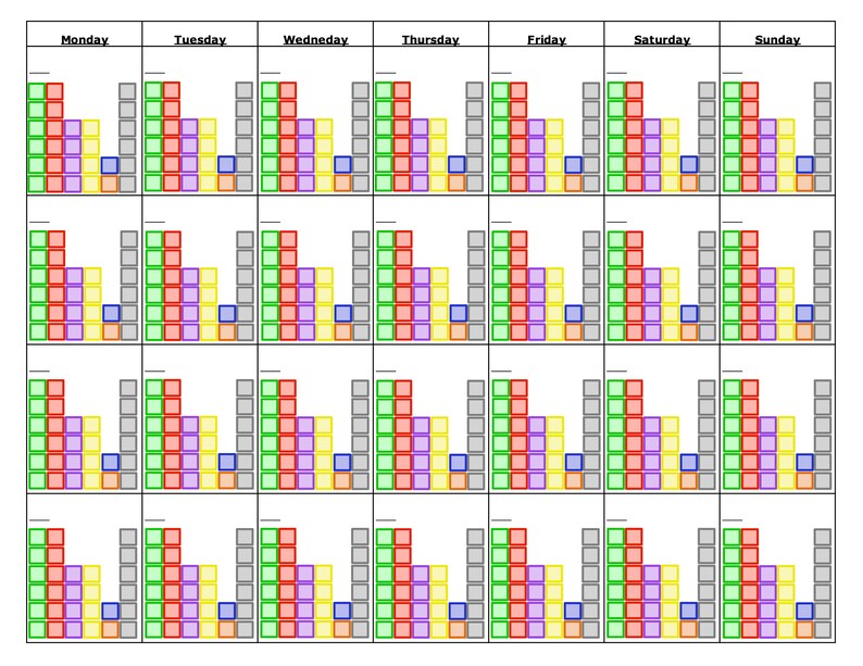 Portion Fix Food Tracker - Etsy