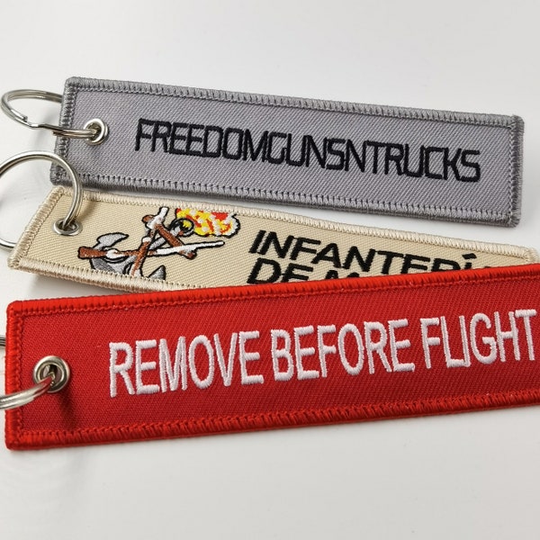 Custom Remove Before Flight Keychain - Etsy