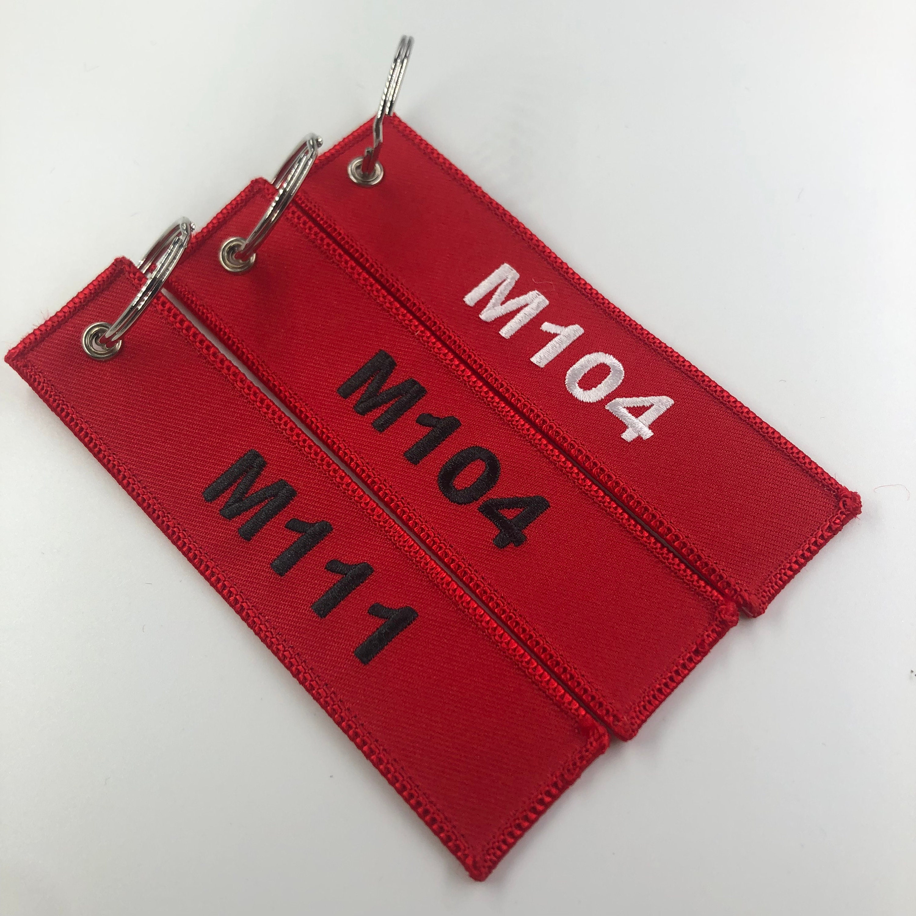 50 Custom Embroidered Keychain Custom Remove Before Flight | Etsy