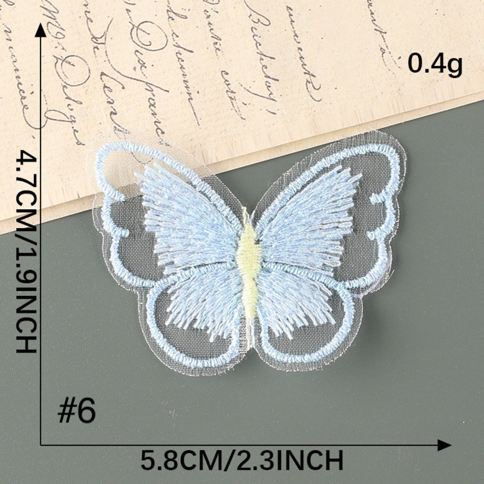 Butterfly Embroidered Lace Patch, Sew on Patch, Butterfly Applique ...