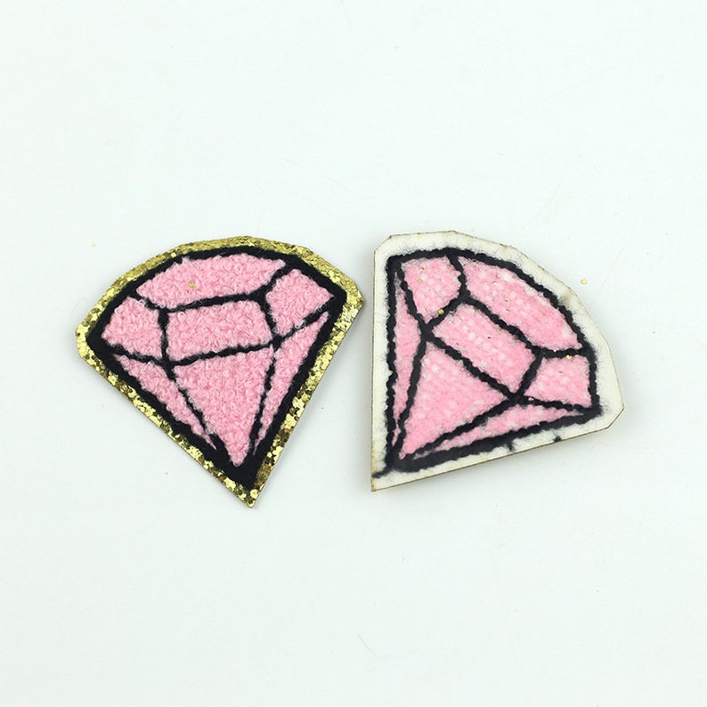 Iron on Diamond Chenille Patch ADHESIVE Diamond Patch - Etsy