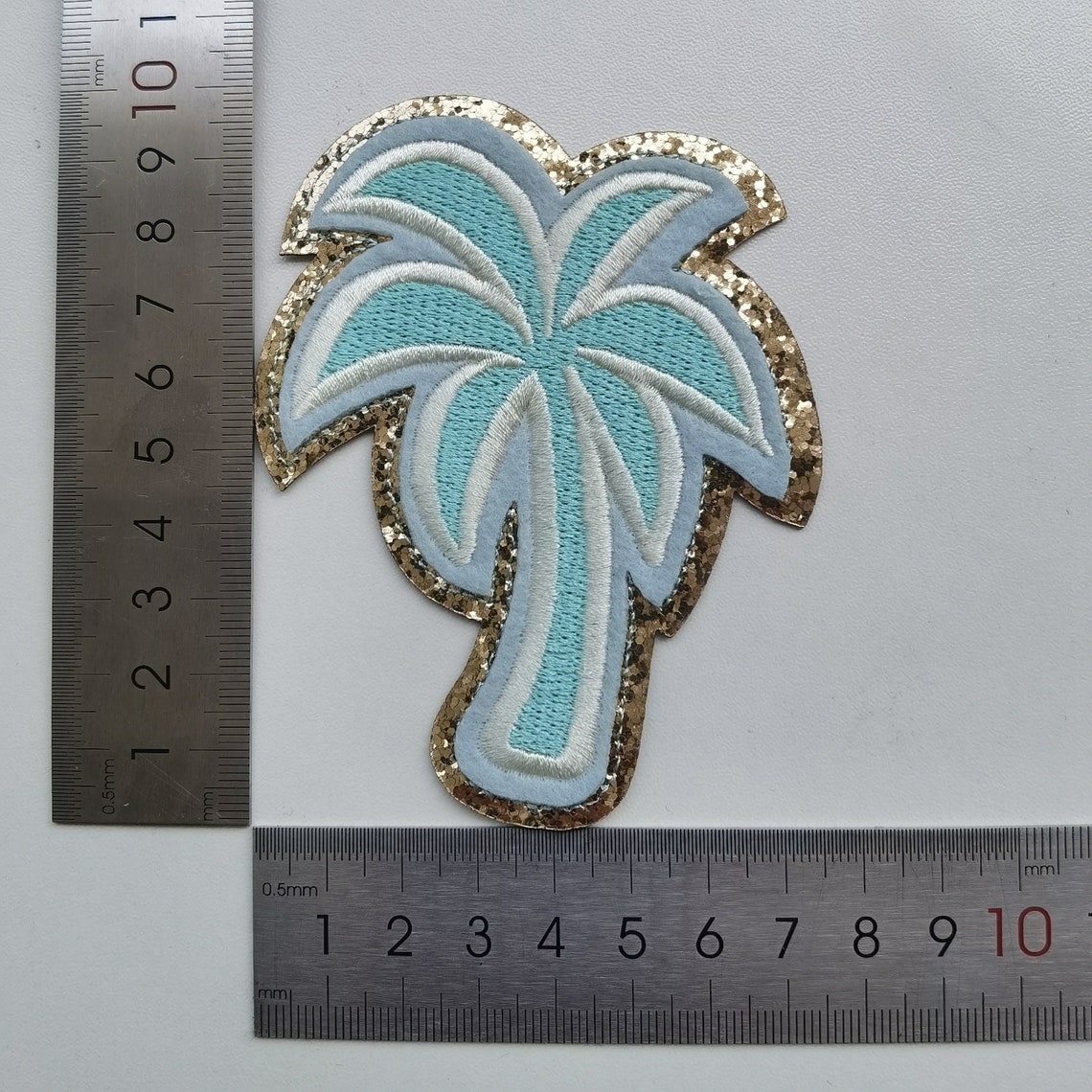 Iron on Palm Tree Embroidered Patch, Bigger Size Coconut Tree Patch ...