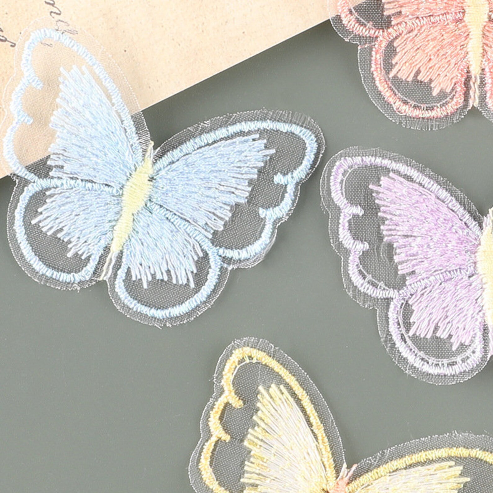 Butterfly Embroidered Lace Patch, Sew on Patch, Butterfly Applique ...