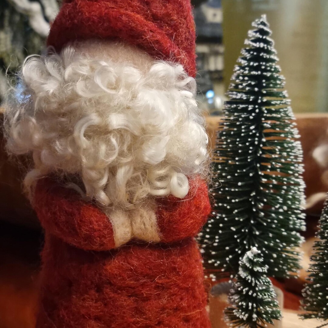 Felted Gnomes. Christmas Gnomes Made of Wool, Beautiful Christmas ...