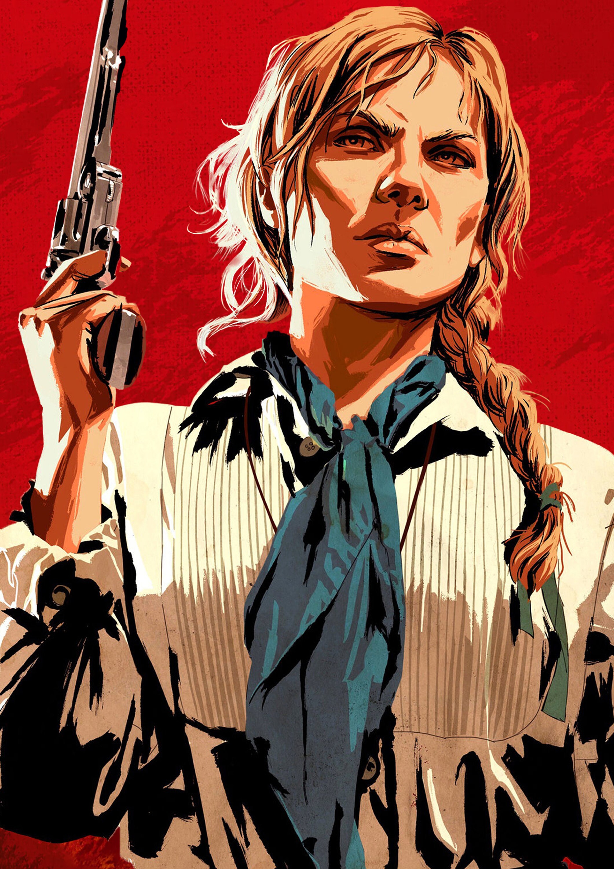 Red Dead Redemption 2 Sadie Adler Poster A5/A4/A3/A2 Wall Art Gaming ...