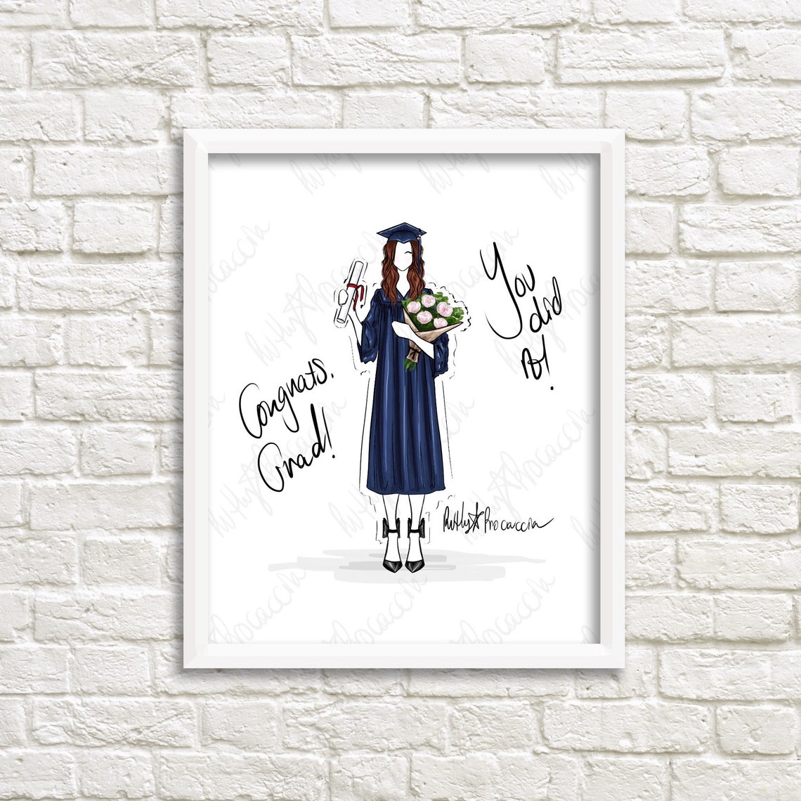 Congrats, Grad! Personalized Graduation Gift for Her / Choose Your ...