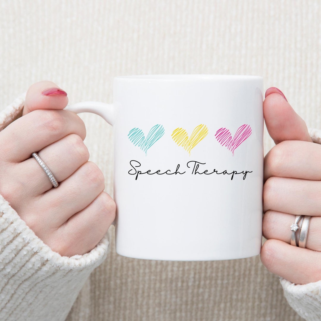 Speech Therapy Mug SLP - Speech Therapy Hearts Speech Language ...
