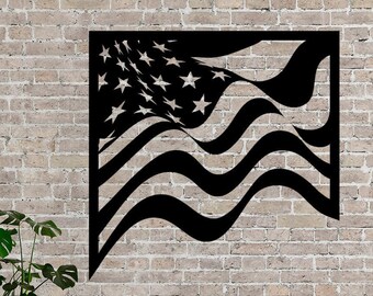 Plasma Cut Flag - Etsy