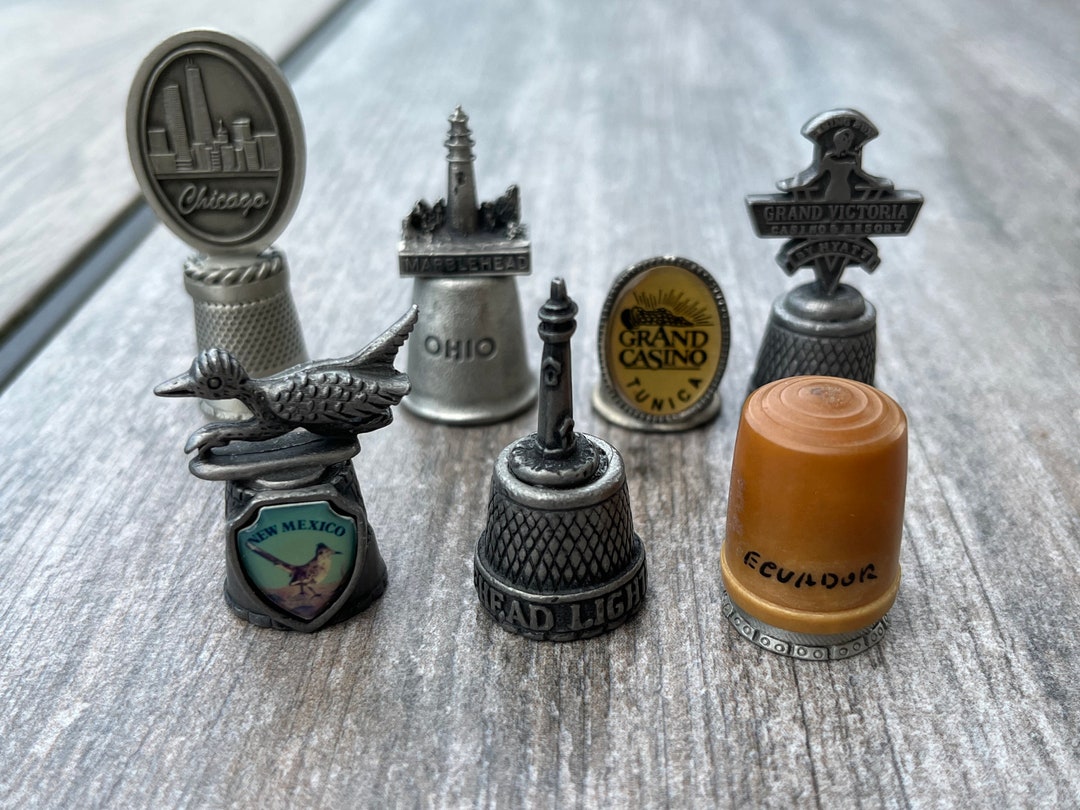 Vintage Thimble Lot Travel Souvenir Thimble Lot All Pictured Are ...