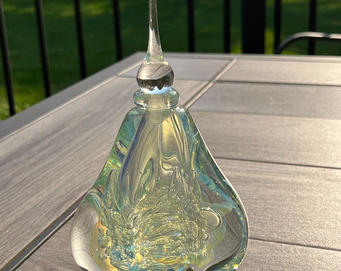 2001 Eickholt Art Glass Perfume Bottle With Stopper; Signed Large ...