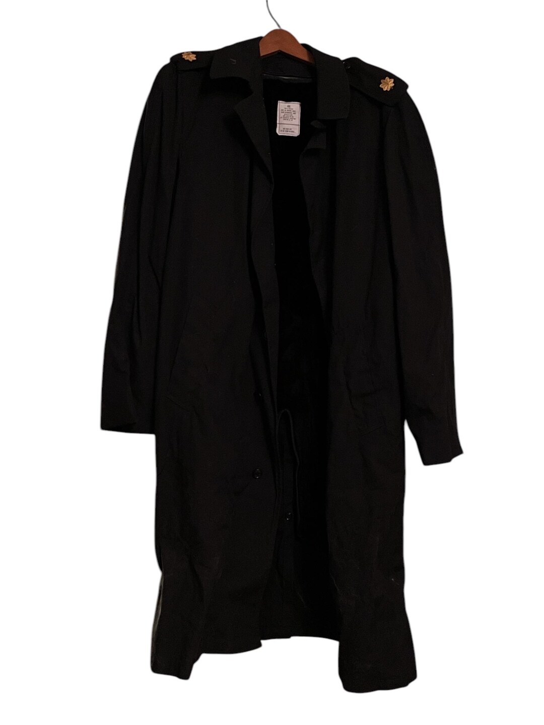 Military Overcoat With Removable Lining and Insignias on Shoulders ...