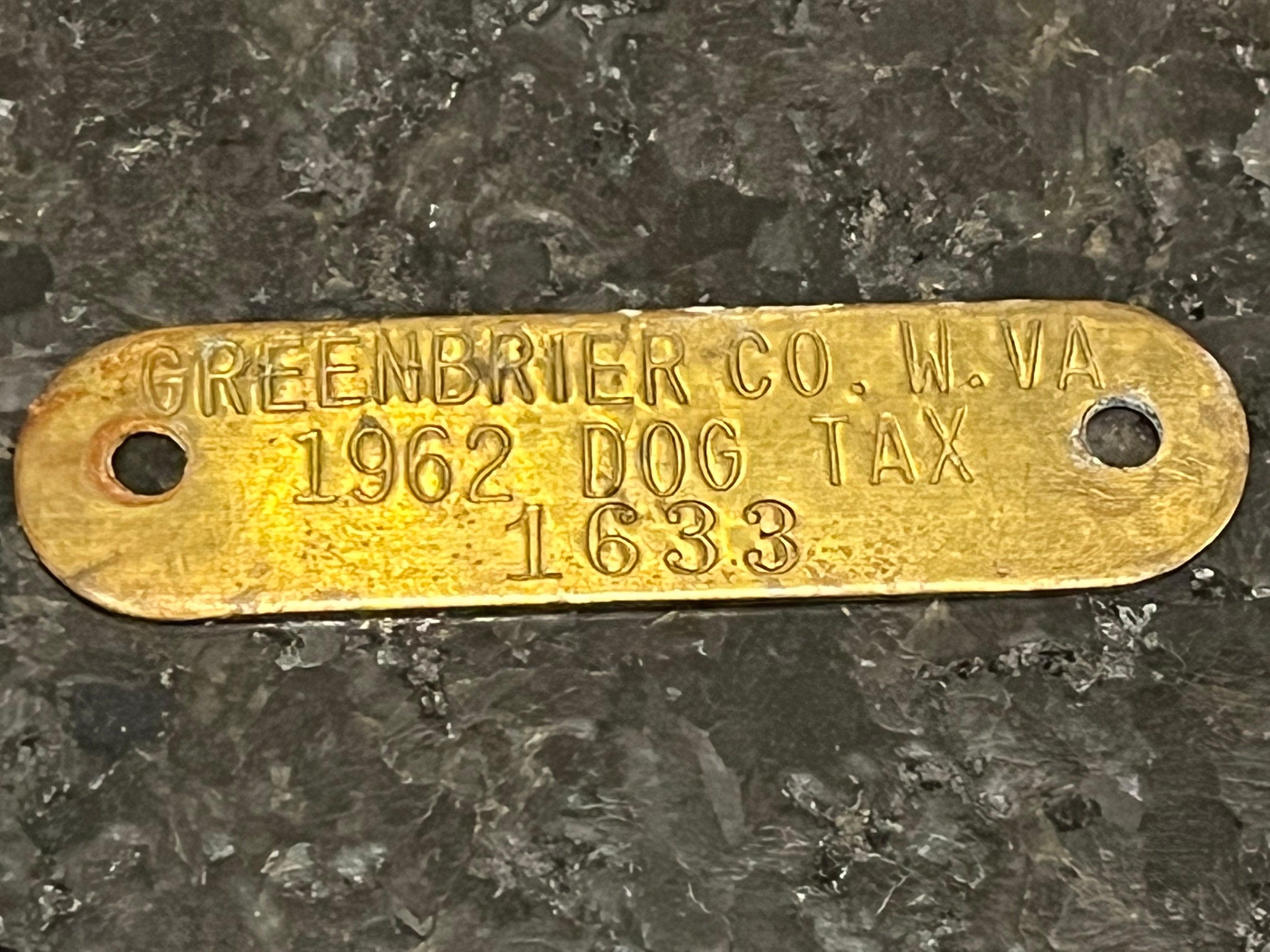 Early Dog License Collectable Lot 8 Vintage Dog Tags Early Metal Dog ...