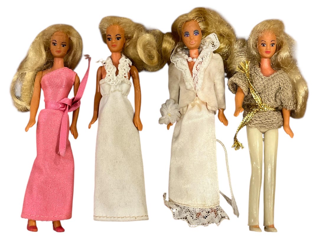 Vintage Glamour Gals Individual 4.5” Dolls (4); 1980s Glamour Gal ...