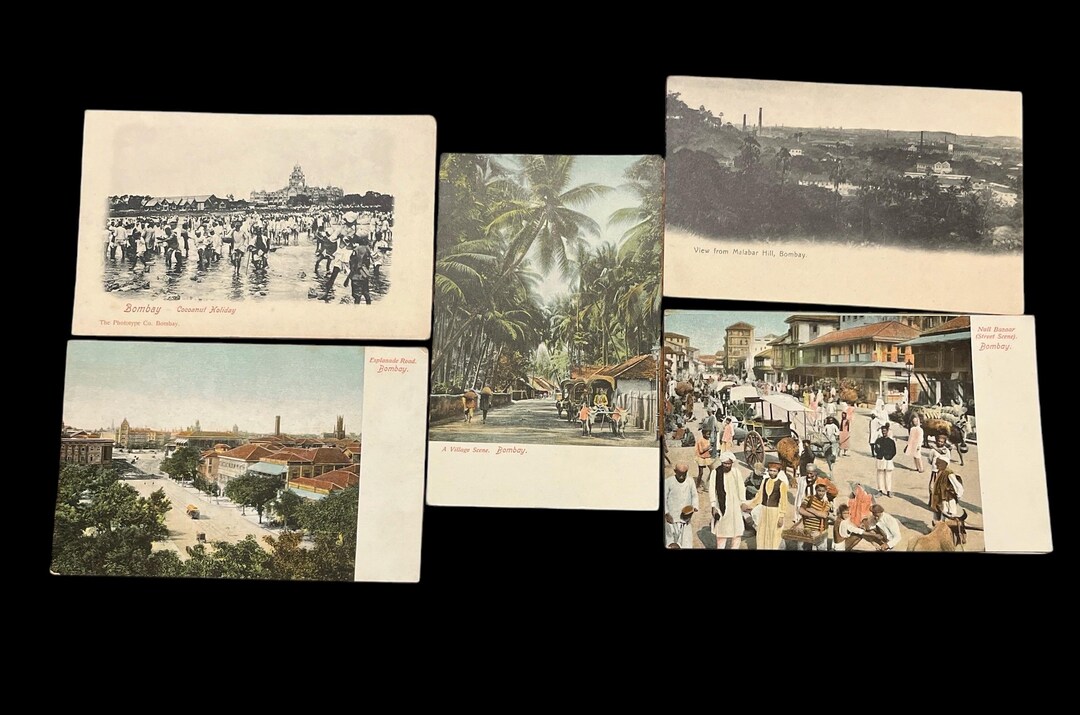 Vintage Bombay Postcards: Unused India Travel Ephemera - Etsy