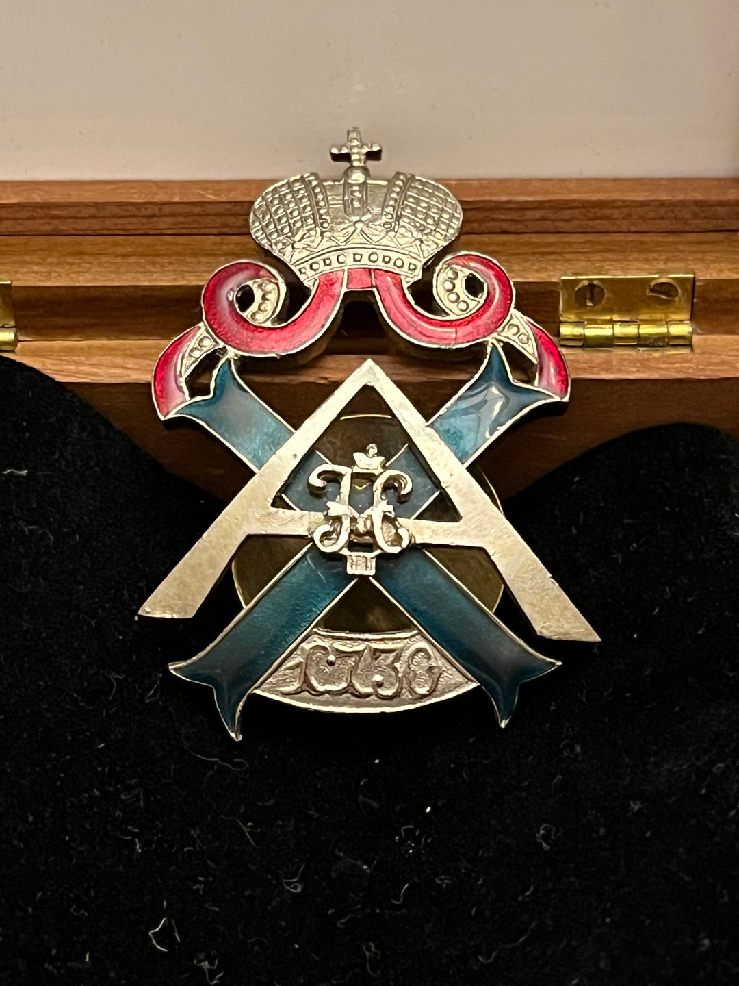 Russian Izmailovsky Regiment Lifeguard Badge; Imperial Russian Badge in ...