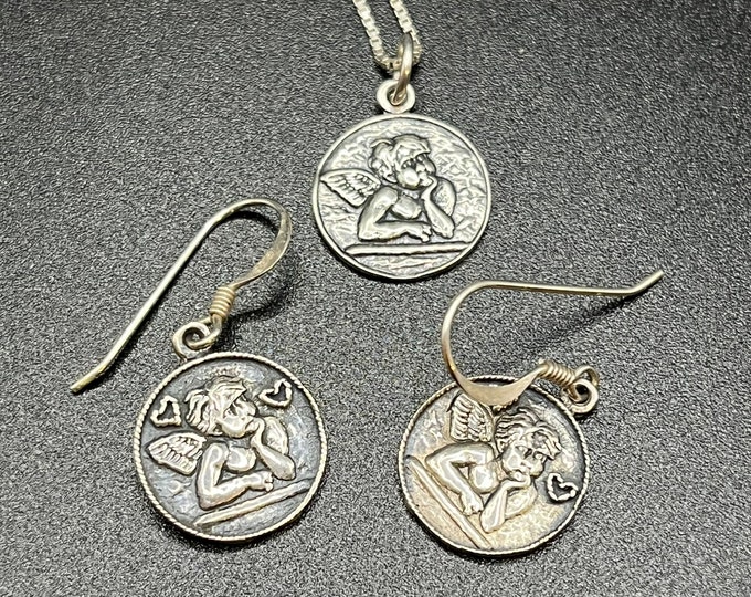 Guardian Angel Chain Mail Necklace/earrings - Etsy