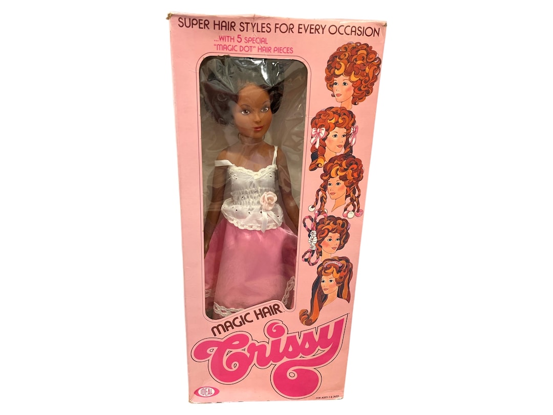 1977 Ideal Magic Hair Crissy African American Doll IOB: Good Condition ...