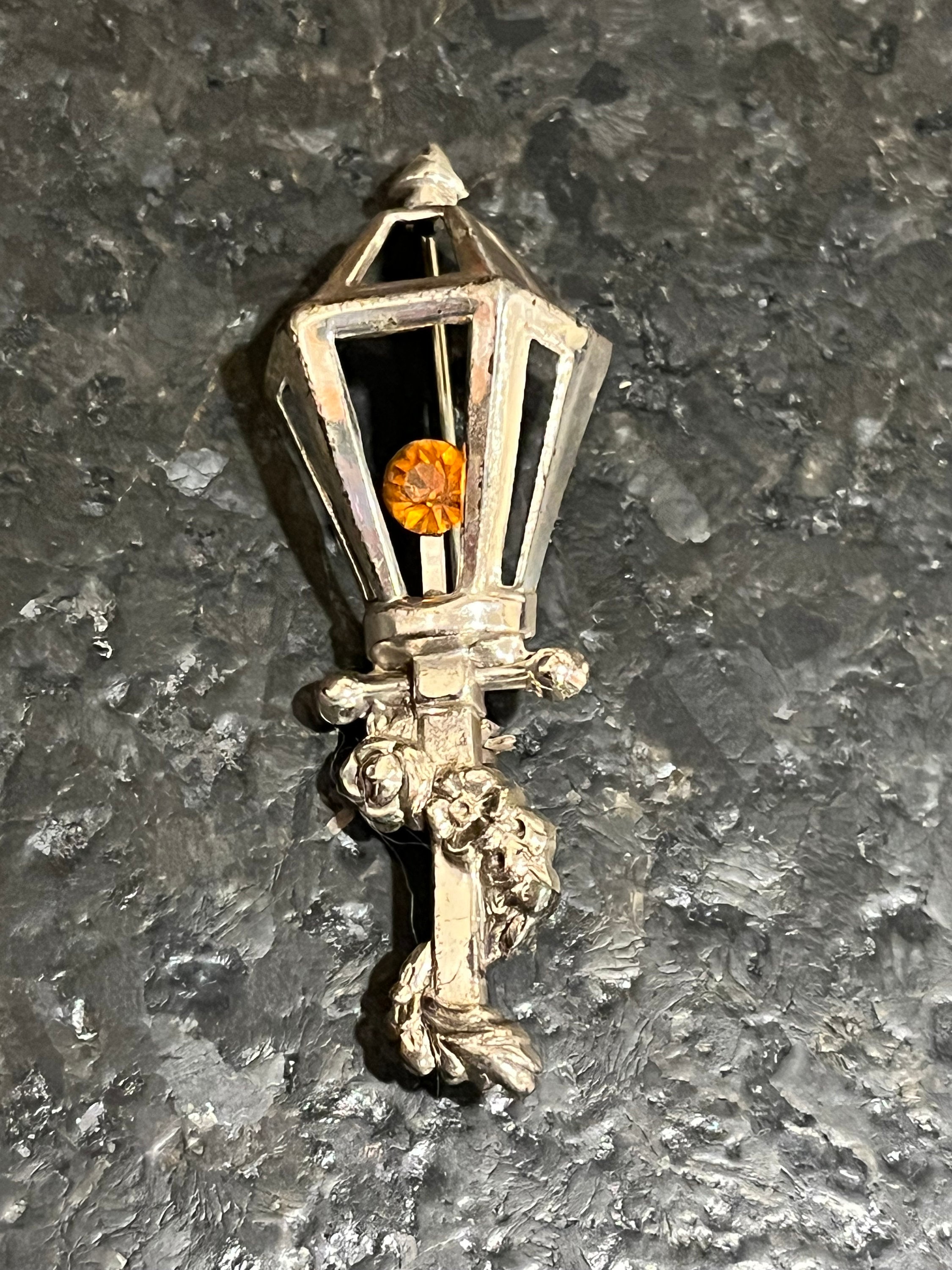 Vintage Lang Sterling Lantern Brooch; Lang Lantern Brooch; Vintage ...