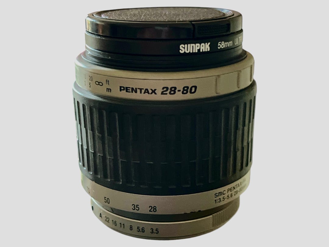 Pentax 28-80 Lense With Sunpak 58mm Ultraviolet; SMC Pentax-fa Lense ...