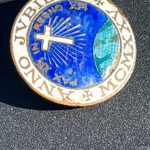 Vintage 1925 Vatican Enamel Pin; Pope Pius XI; 1925 Jubilee Year - Etsy