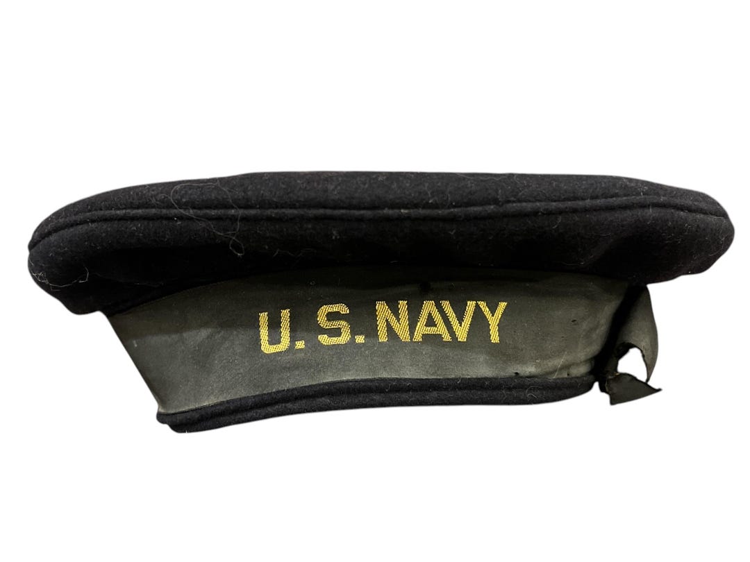 WWII Navy Wool Beret Size 7 Vintage Navy Hat Navy Sailor Cap - Etsy