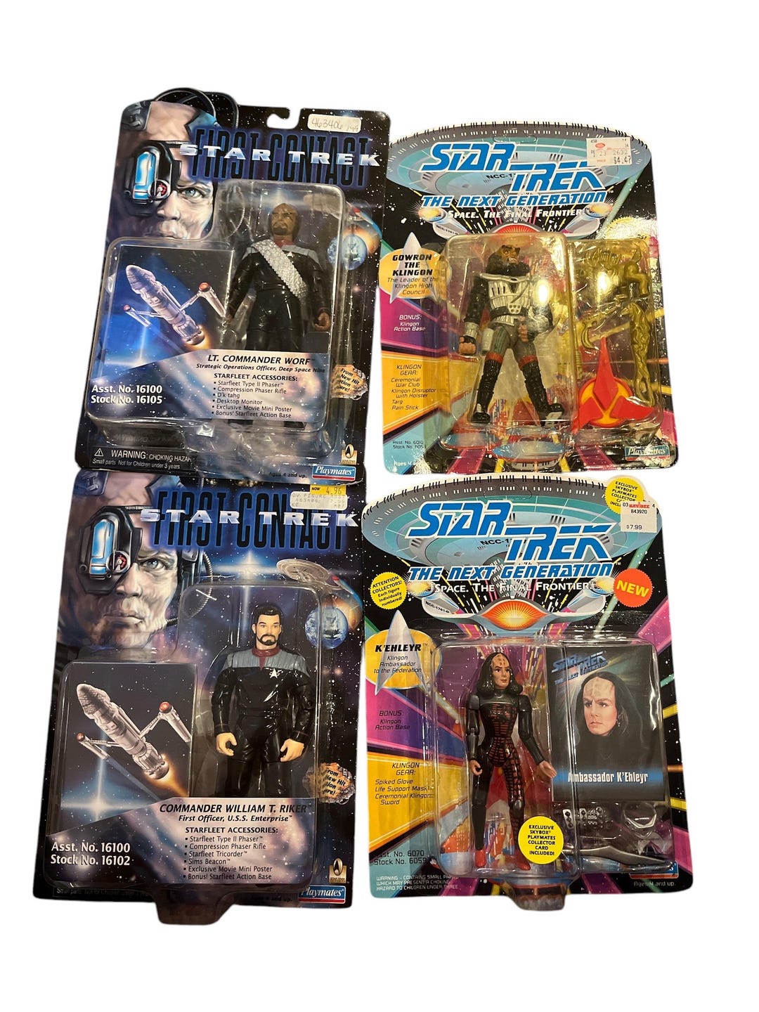 90’s Star Trek Lot; Star Trek the Next Generation Figures Lot; Four ...