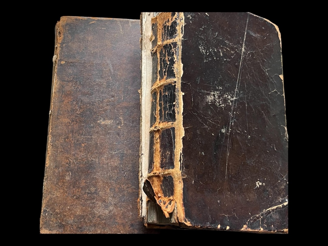 Antique Religious Book Lot 1830 Theological Dictionary and 1834 German ...