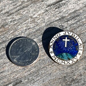 Vintage 1925 Vatican Enamel Pin; Pope Pius XI; 1925 Jubilee Year - Etsy