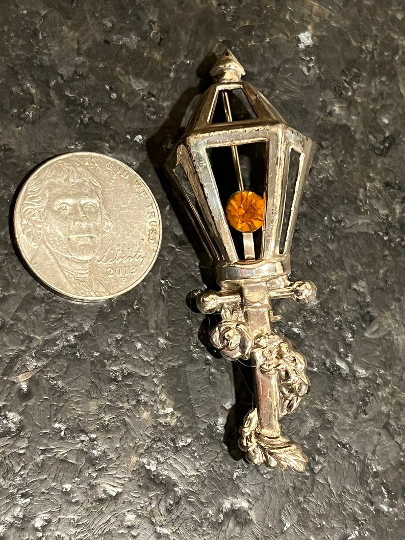 Vintage Lang Sterling Lantern Brooch; Lang Lantern Brooch; Vintage ...