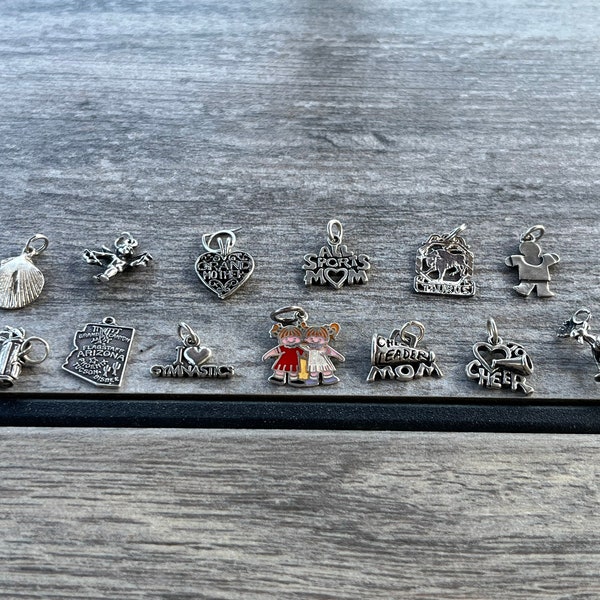 Silver Charms - Etsy