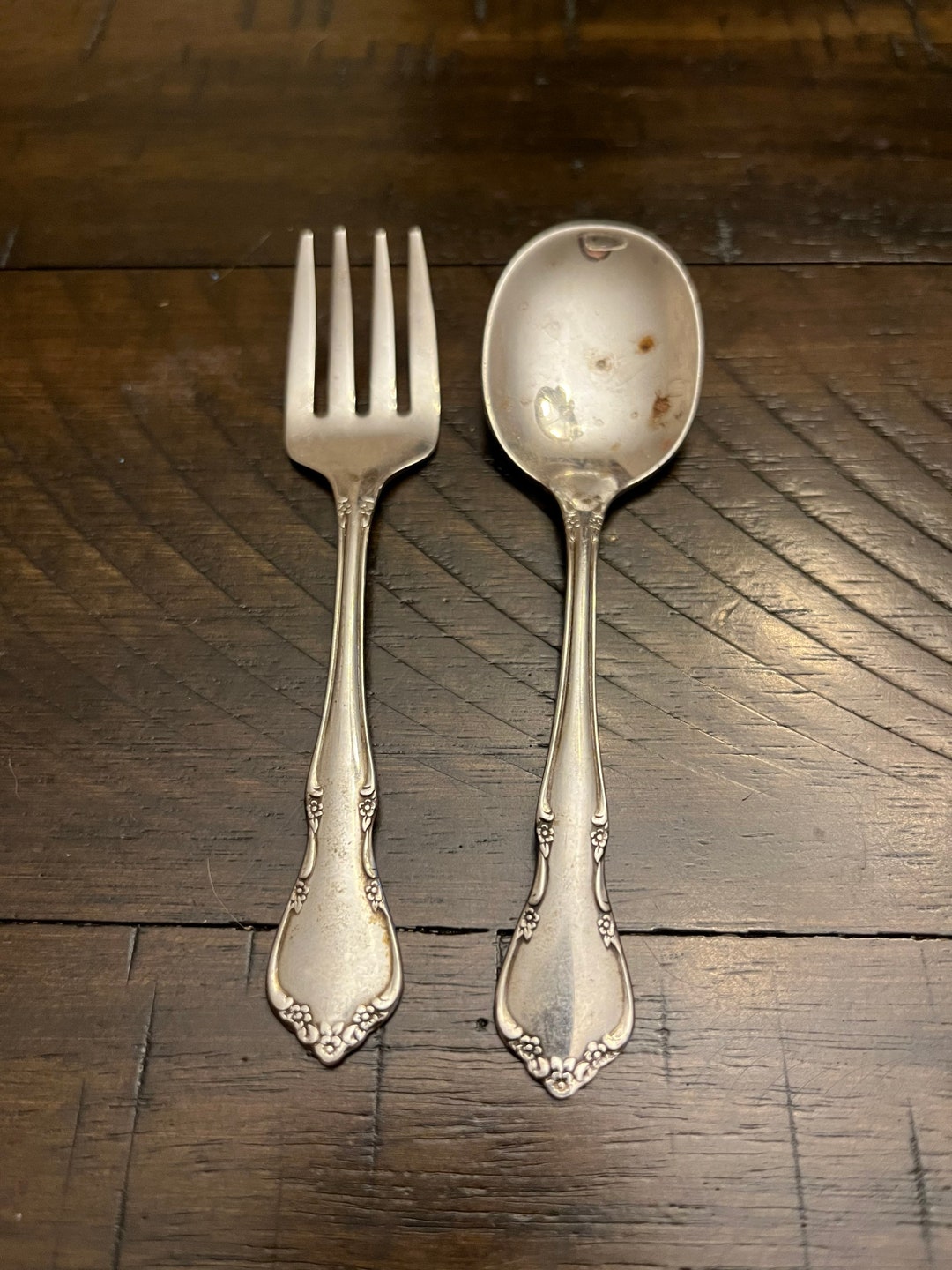 Baby Utensils Oneidacraft Deluxe Stainless Chateau Child Flatware Set ...