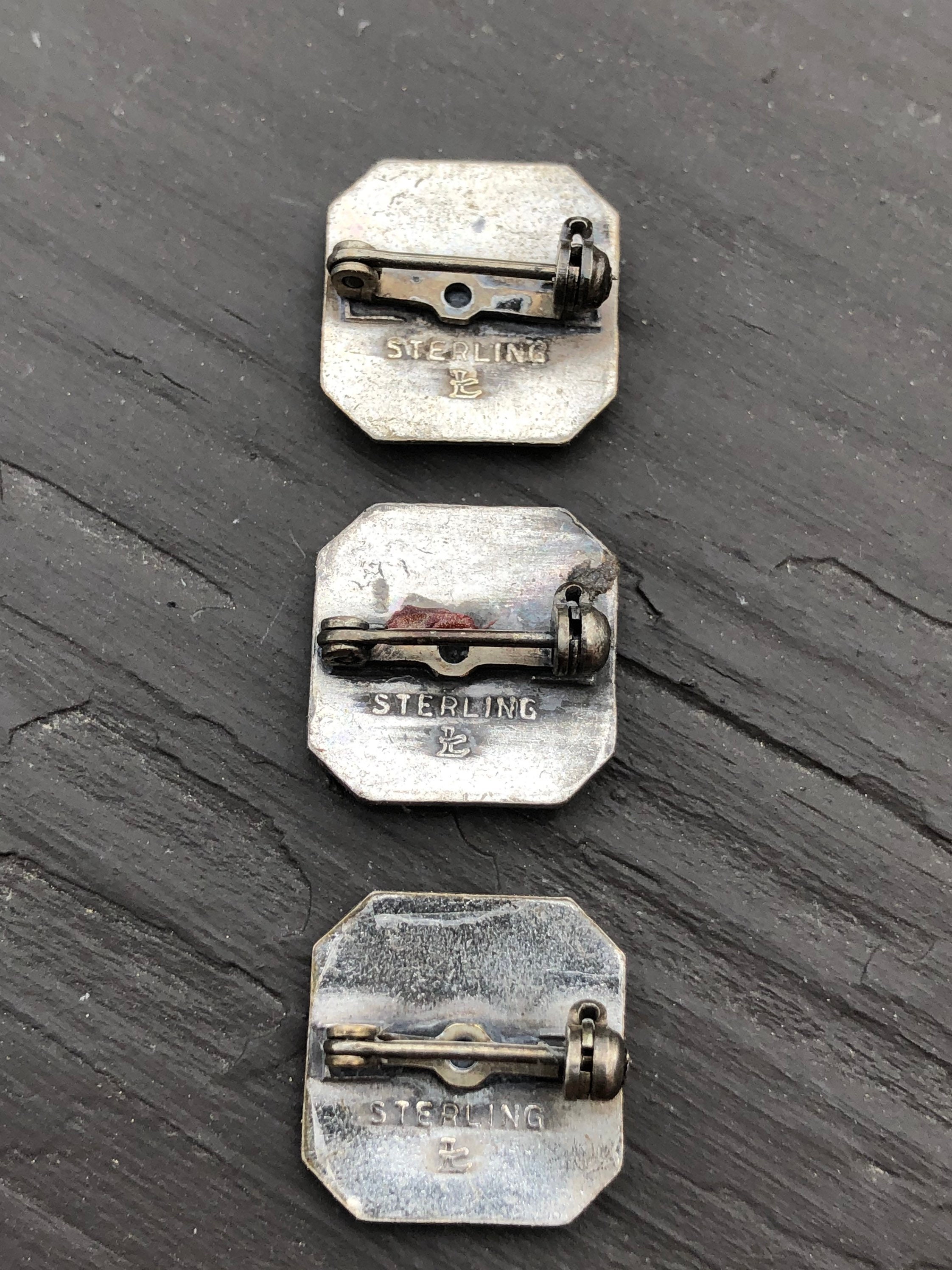 Vintage 4H Sterling Silver and Enamel Pins 4H Award Pins - Etsy