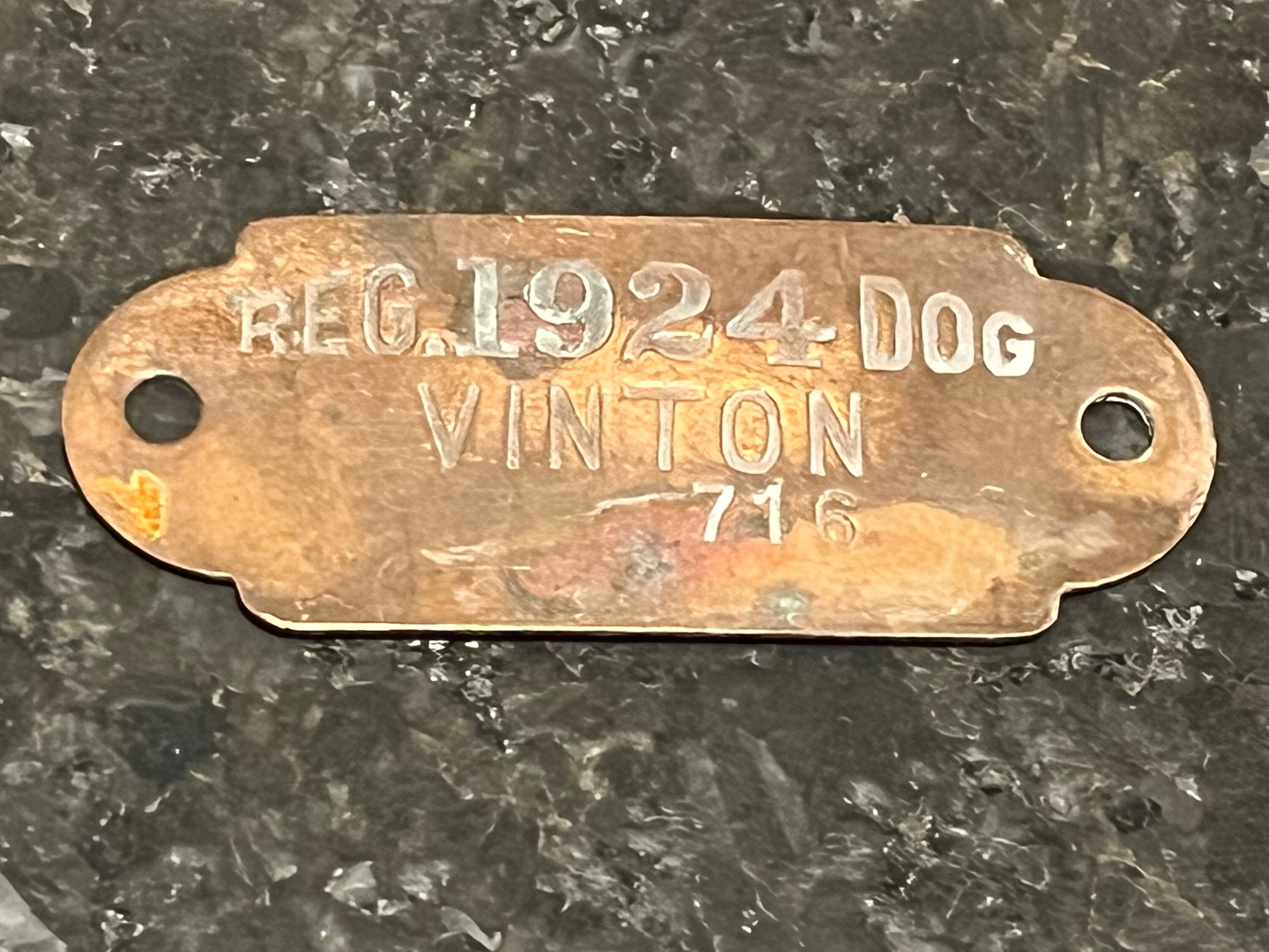 Early Dog License Collectable Lot 8 Vintage Dog Tags Early Metal Dog ...