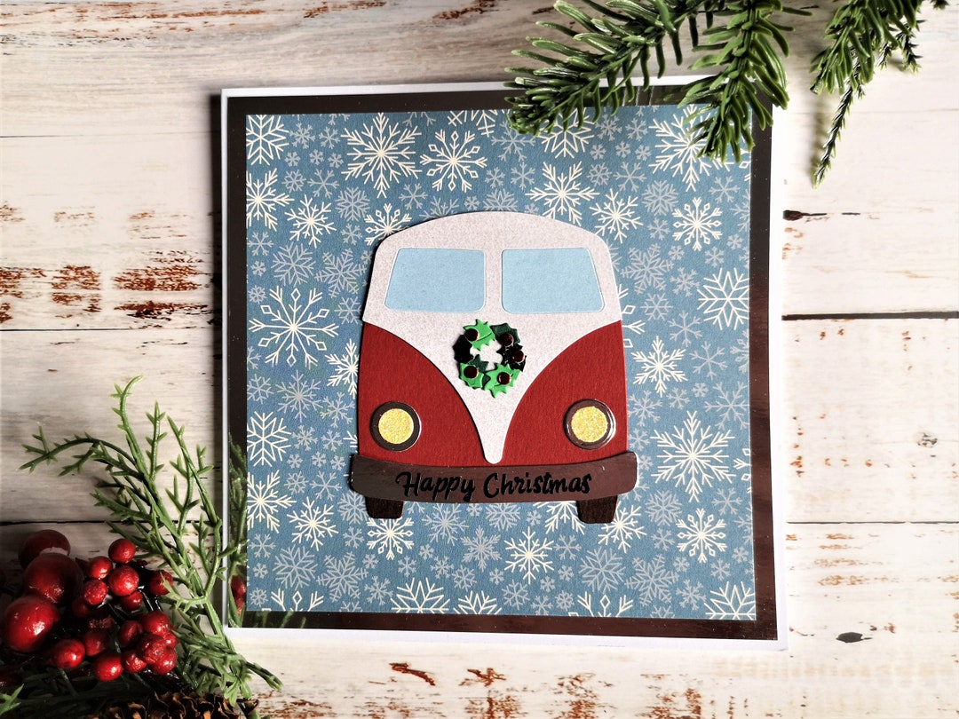 Camper Van Christmas Card, Camper Van Gifts, Personalised Cards, Custom ...
