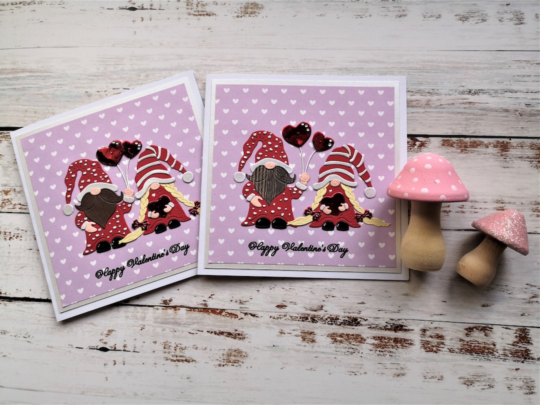 Gnome Valentine's Card, Gonk Card, Funny Valentine's Card, Personalised ...