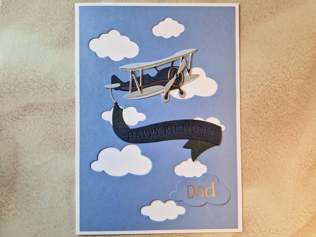 Plane Birthday Card, Aeroplane Card, Cards for Men, Personalised Cards ...