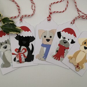 Christmas Dog Gift Tag Dog Gift Bag Tag Present Label - Etsy